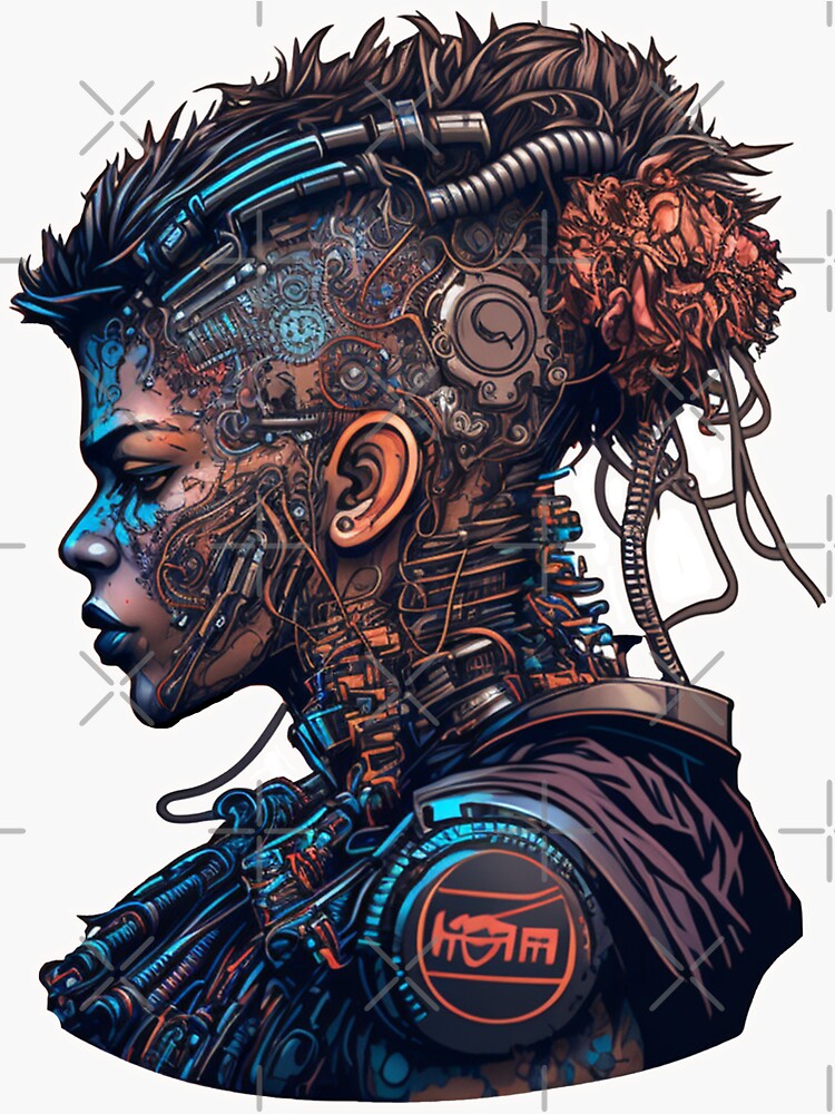 "SwordSpeed Cyberpunk Futuristic Stickers" Sticker for Sale by ...