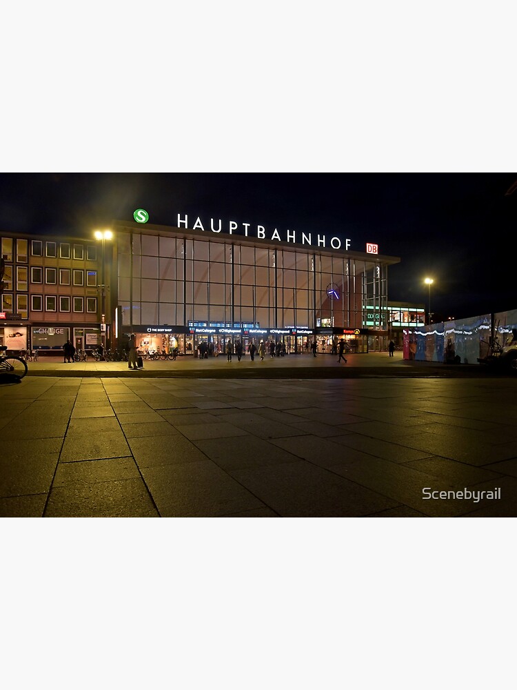 "Cologne HBF Central Station at night" Poster for Sale by Scenebyrail ...