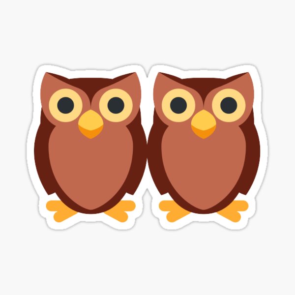 "simple and decent owly stickers" Sticker for Sale by Choiceoflife ...