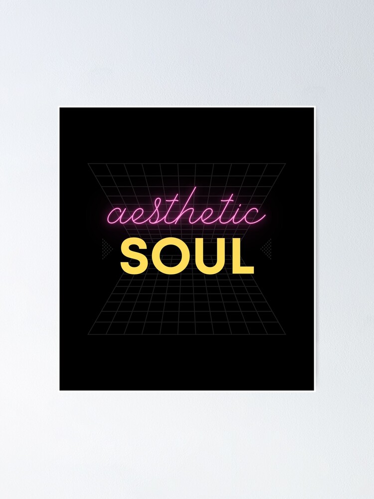 "aesthetic soul neon design" Poster for Sale by Munoucha | Redbubble