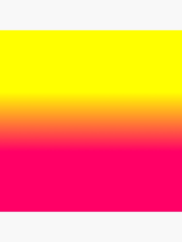 "Neon Pink and Neon Yellow Ombré Shade Color Fade" Sticker for Sale by ...
