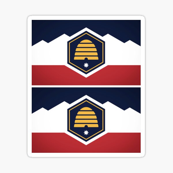 "New Utah State Flag 2022 2023 -- Two Flag set" Sticker for Sale by ...