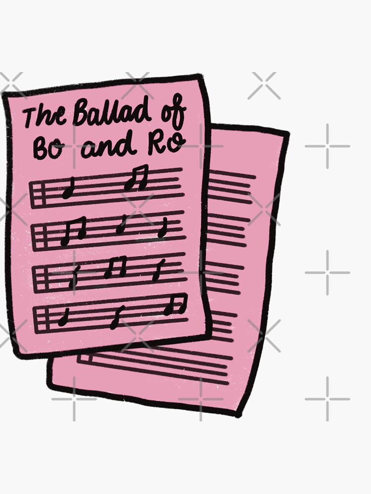 "The ballad of bo and ro " Sticker for Sale by AikoAthena | Redbubble