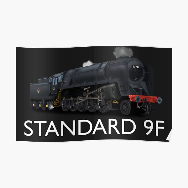 "BR Standard Class 9F" Poster for Sale by jameswattsart | Redbubble