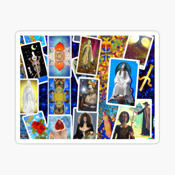 "The Major Arcana of Tarot Vintage Patchwork" Sticker for Sale by ...