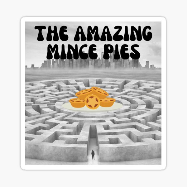 "Mince Pies The Amazing Mince Pies" Sticker for Sale by MPC-Mince-Pies ...
