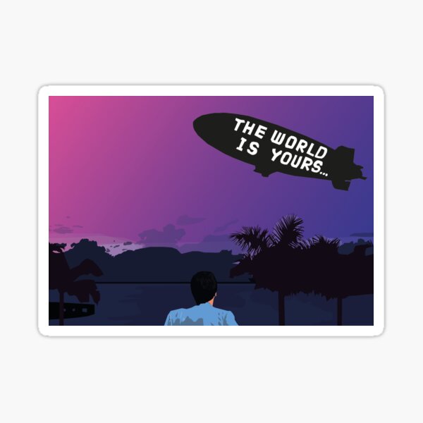 "Scarface" Sticker for Sale by pregniezbainee | Redbubble