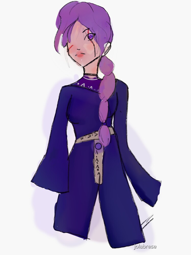 "Zora Sorcerer Character Portrait - TTRPG" Sticker for Sale by ...