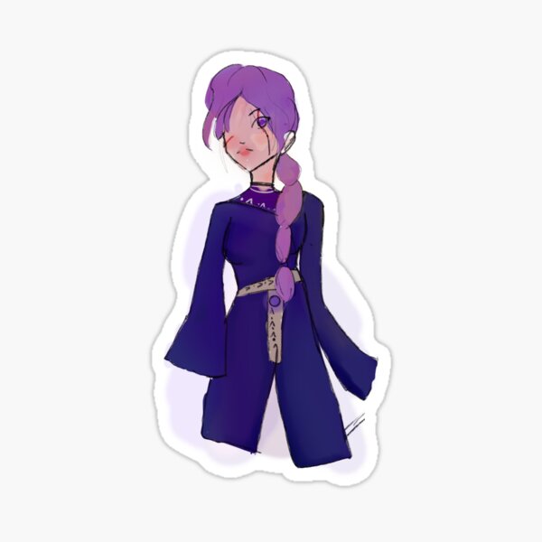 "Zora Sorcerer Character Portrait - TTRPG" Sticker for Sale by ...