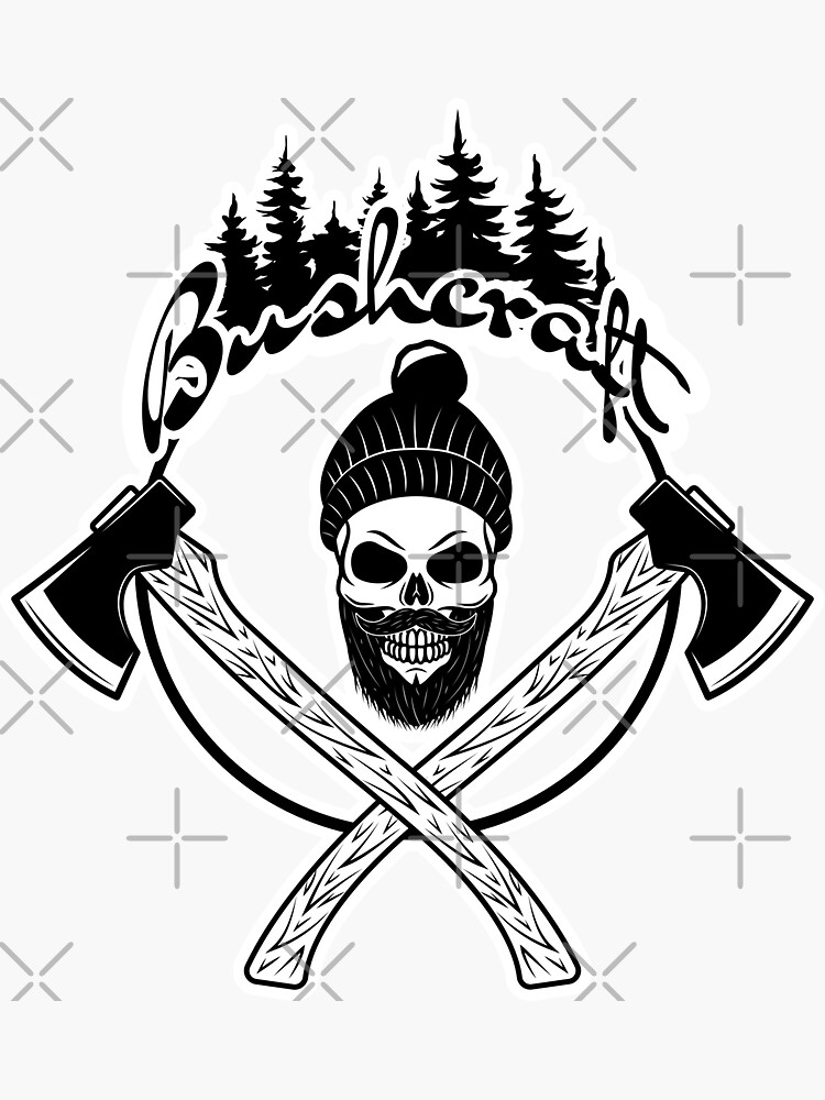 "Bushcraft badge" Sticker for Sale by djomla88 | Redbubble