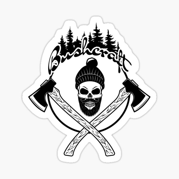 "Bushcraft badge" Sticker for Sale by djomla88 | Redbubble