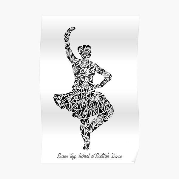 "Susan Tapp School of Scottish Dance Logo" Poster for Sale by ...