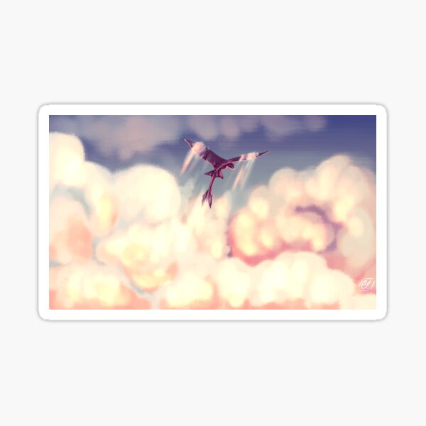 "Skimming Clouds" Sticker for Sale by eventidecryptid | Redbubble