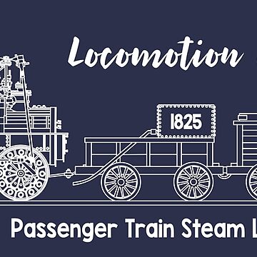 "Locomotion No. 1 First Public Passenger Steam Train Blueprint Diagram ...