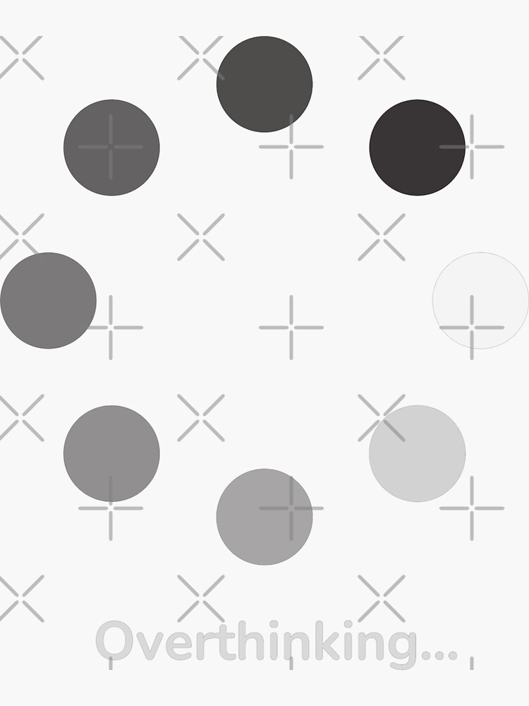 "Overthinking loading meme" Sticker for Sale by mydoodlesateme | Redbubble