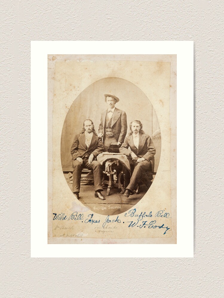 "Wild Bill, Texas Jack, and Buffalo Bill 1873" Art Print for Sale by ...
