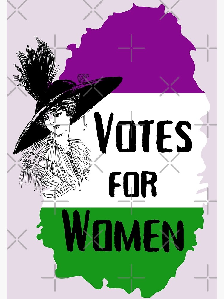 "Votes For Women Suffragettes Slogan Suffragette Colours" Poster for ...