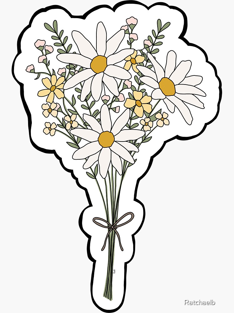"Bouquets" Sticker for Sale by Ratchaelb | Redbubble