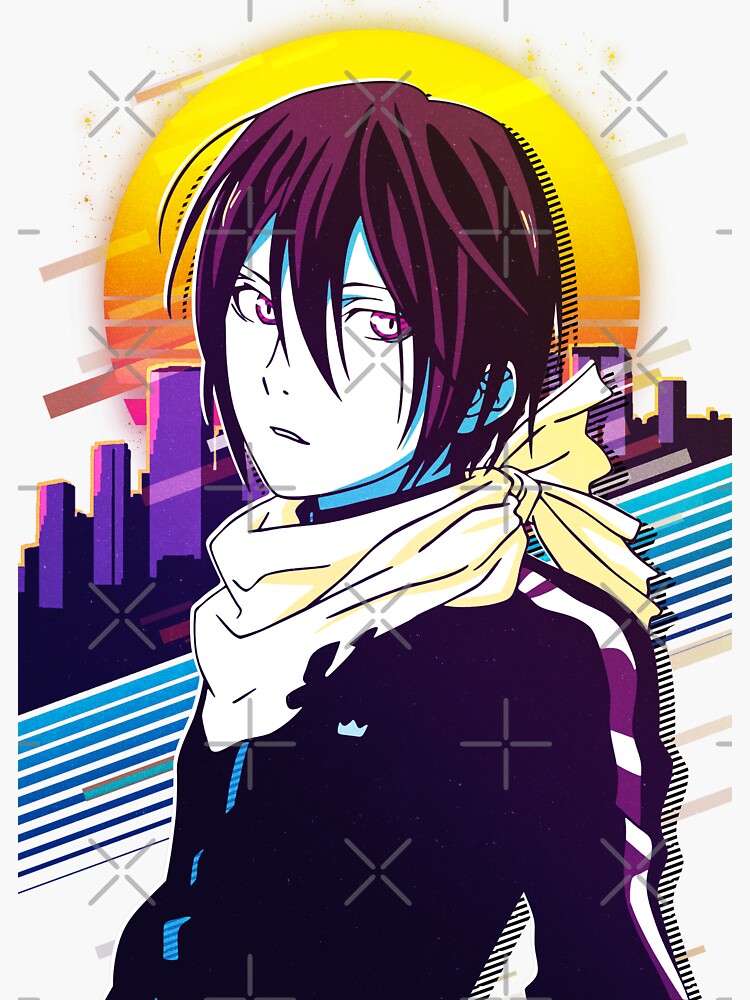 "Yato - Noragami " Sticker for Sale by 80sRetroArt | Redbubble
