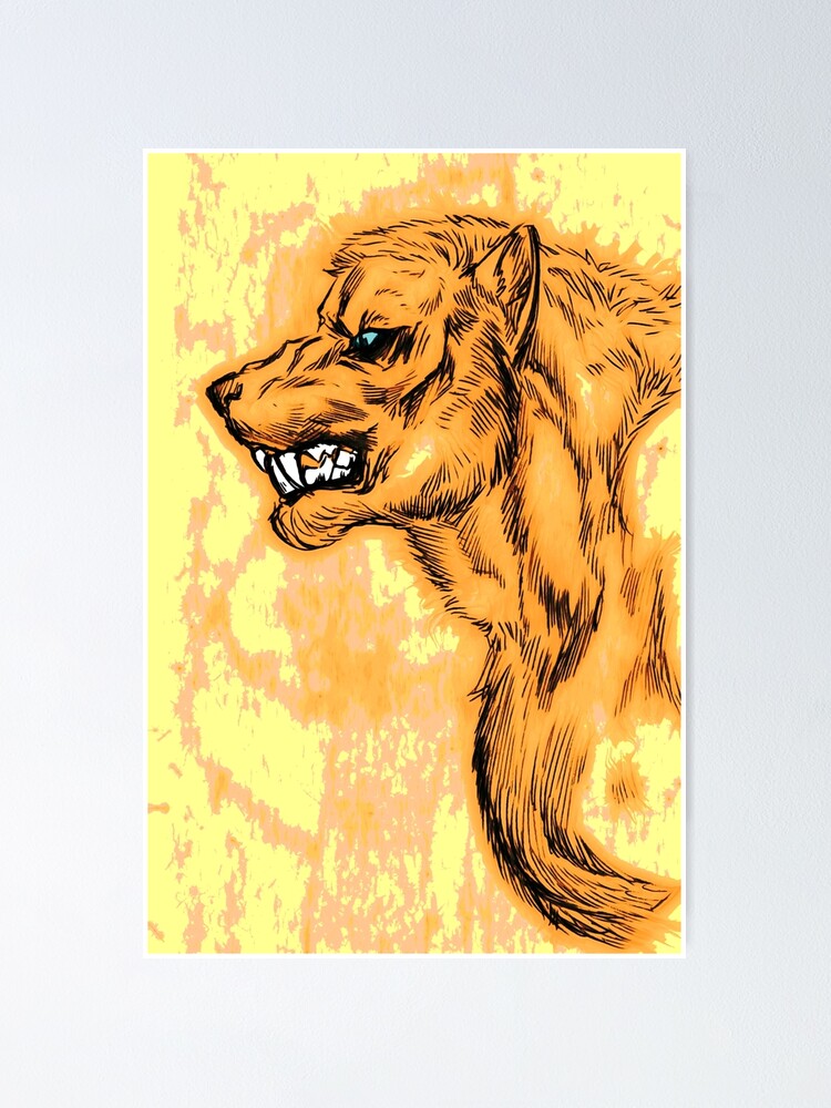 "Osvald Werewolf Profile" Poster for Sale by Furiarossa | Redbubble