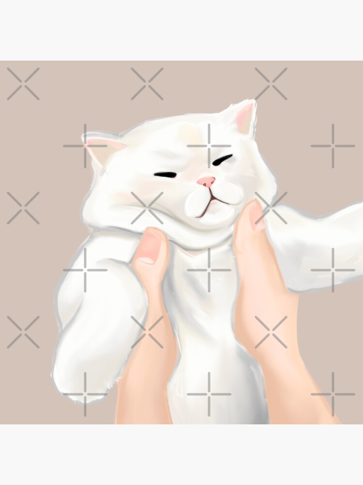 "Cat being lifted up meme" Art Print for Sale by xshreesarto | Redbubble