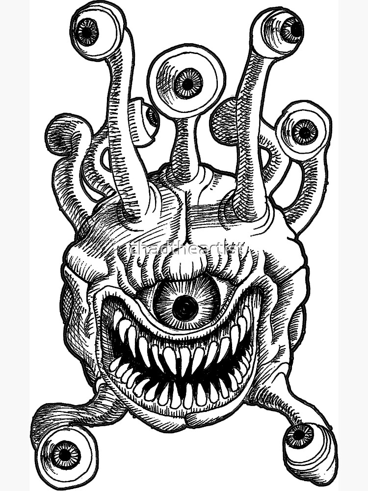 "James the Beholder" Poster for Sale by chadtheartist | Redbubble