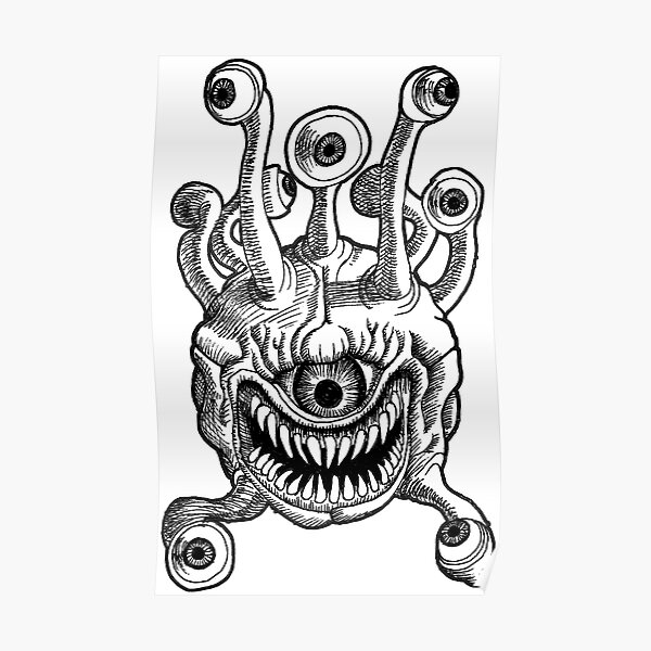 "James the Beholder" Poster for Sale by chadtheartist | Redbubble