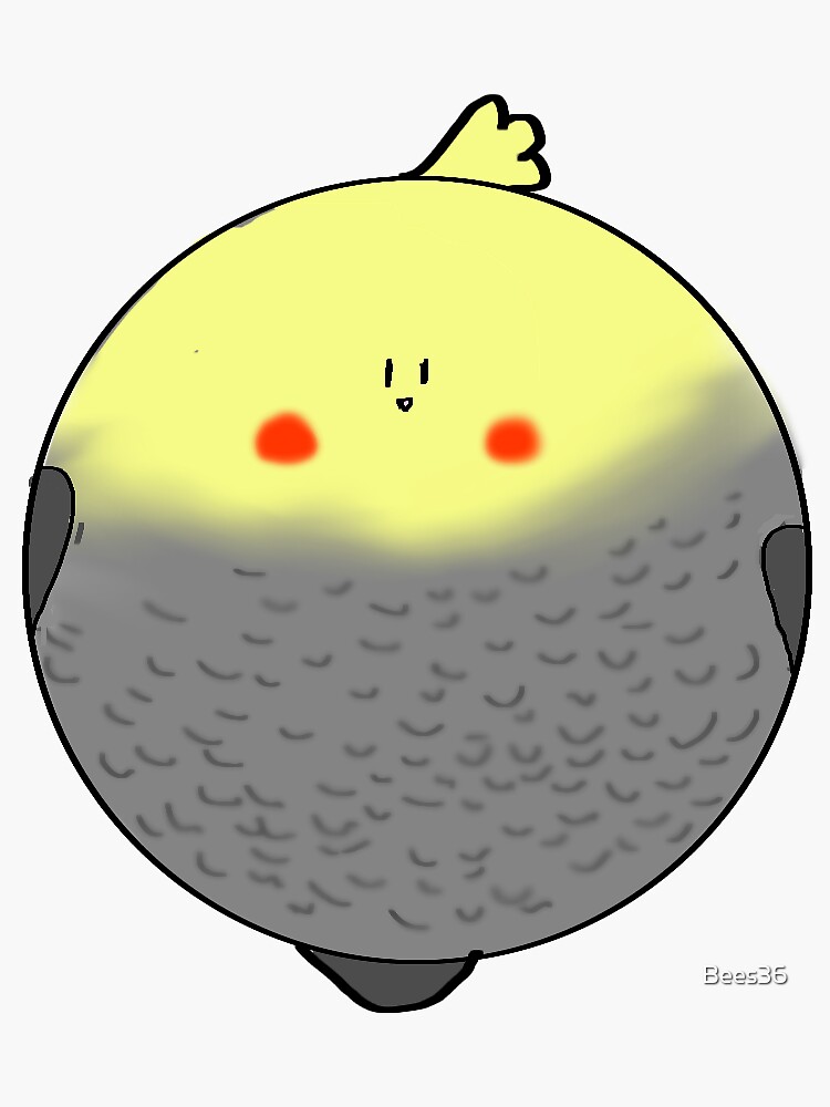 "Very round bird" Sticker for Sale by Bees36 | Redbubble