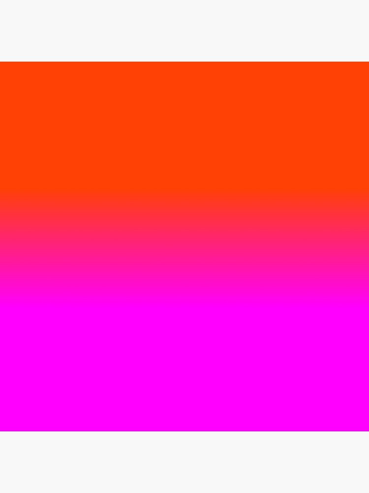 "Neon Orange and Hot Pink Ombre Shade Color Fade" Art Print by ...