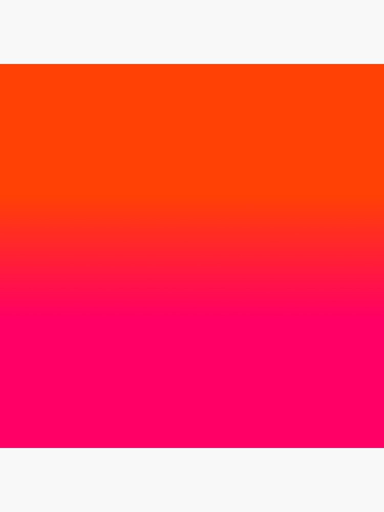 "Neon Orange and Neon Pink Ombre Shade Color Fade" Art Print by ...