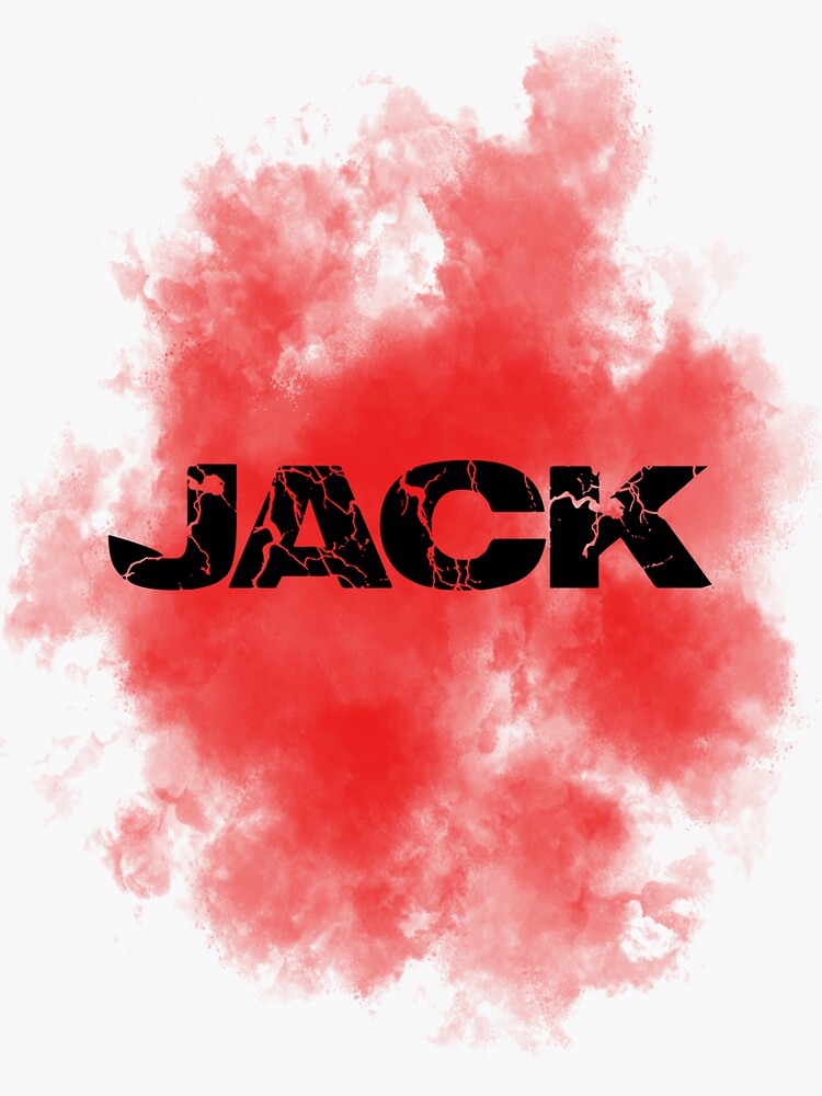 "JACK - Name Design" Sticker for Sale by MartyDesign | Redbubble