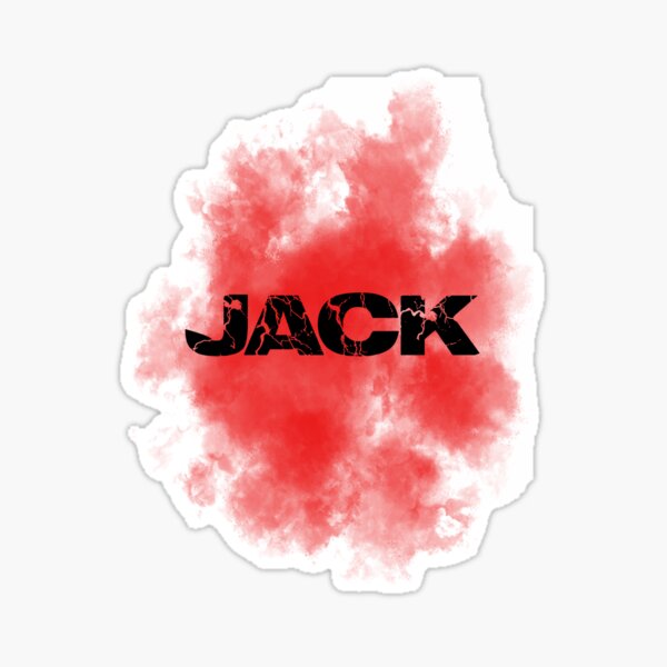"JACK - Name Design" Sticker for Sale by MartyDesign | Redbubble