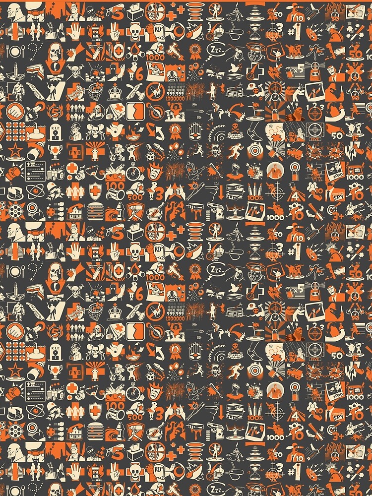 "Team Fortress 2 Achievement Pattern" Graphic T-Shirt for Sale by ...