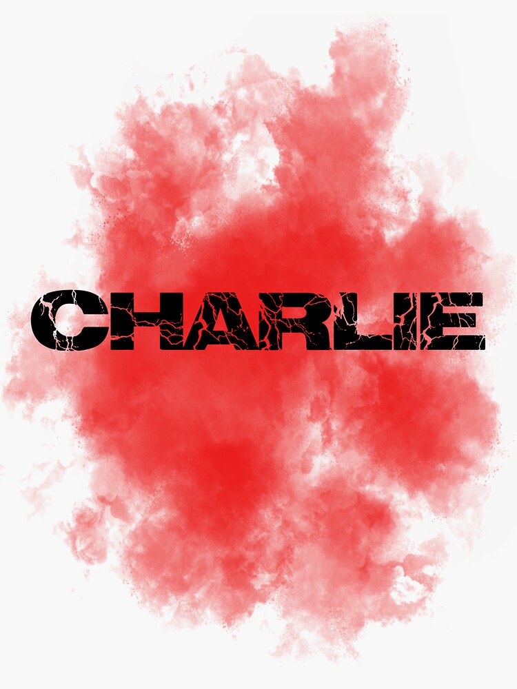 "CHARLIE - Name Design" Sticker for Sale by MartyDesign | Redbubble