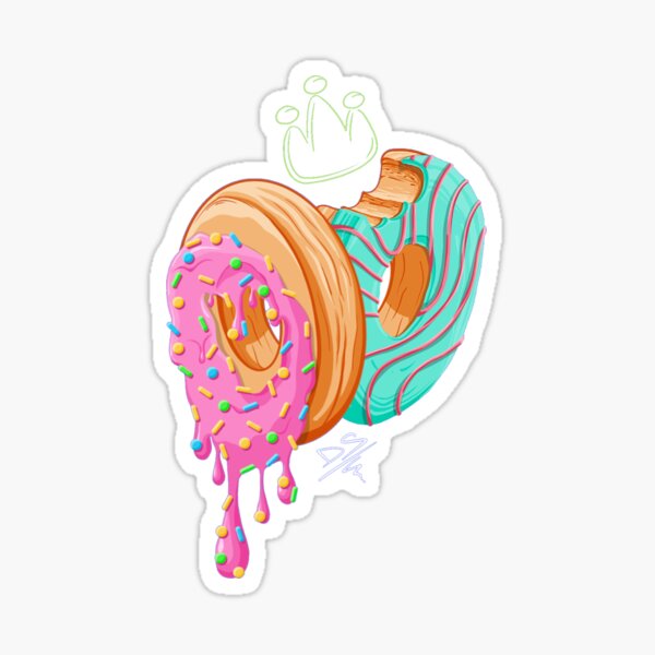 "Be nuts be donuts " Sticker for Sale by DSSDesign | Redbubble