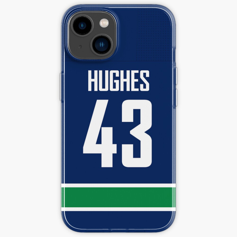 "Vancouver Canucks Quinn Hughes Home Jersey Back Phone Case" iPhone ...