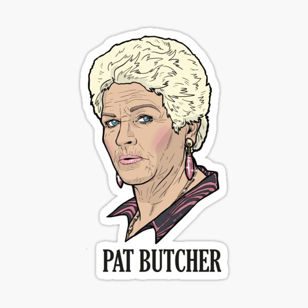 "Pat Butcher Portrait" Sticker for Sale by FunnehGacha | Redbubble