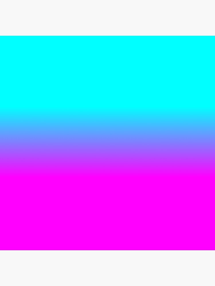 "Hot Pink and Neon Aqua Blue Ombre Shade Color Fade" Art Print by ...