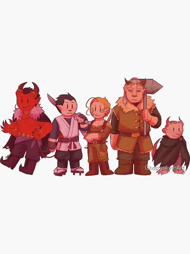 "FMA Devil's Nest Gang DnD AU Group" Sticker for Sale by Ghostyolive ...