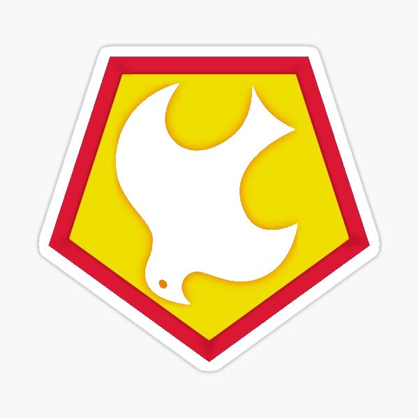 "Small Peacemaker Logo" Sticker for Sale by AdriftCharacter | Redbubble