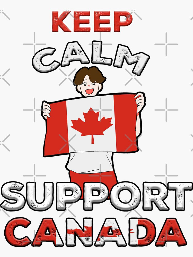 "Keep Calm Support Canada fan for World Cup 2022 " Sticker for Sale by ...