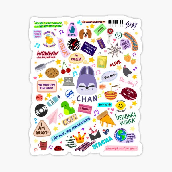 "Chan doodle " Sticker for Sale by rekasart | Redbubble