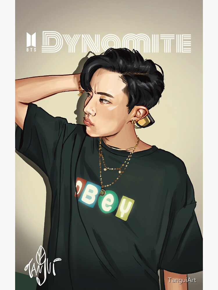 "Dynamite - BTS" Sticker for Sale by TanguiArt | Redbubble