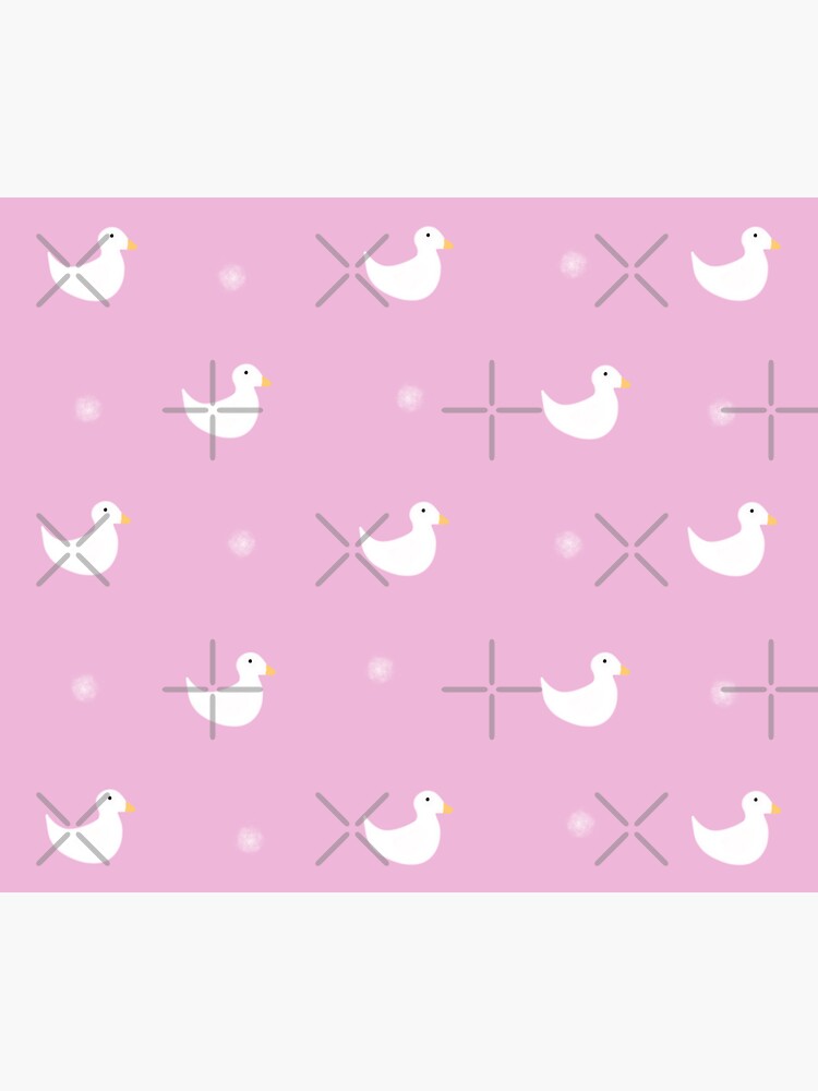 "Quacky Cutie Ducky (Pastel Pink Shade with Soft Dots) " Sticker for ...