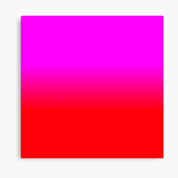 "Neon Red Fire and Hot Pink Ombre Shade Color Fade" Canvas Print by ...