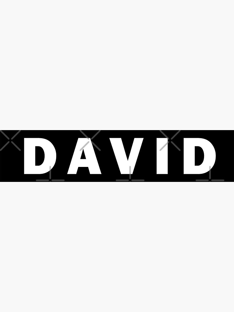 "David name" Sticker for Sale by gmstockstudio | Redbubble