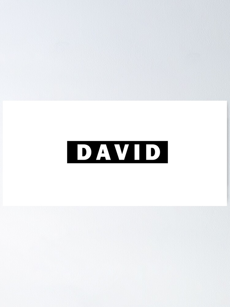 "David name" Poster for Sale by gmstockstudio | Redbubble