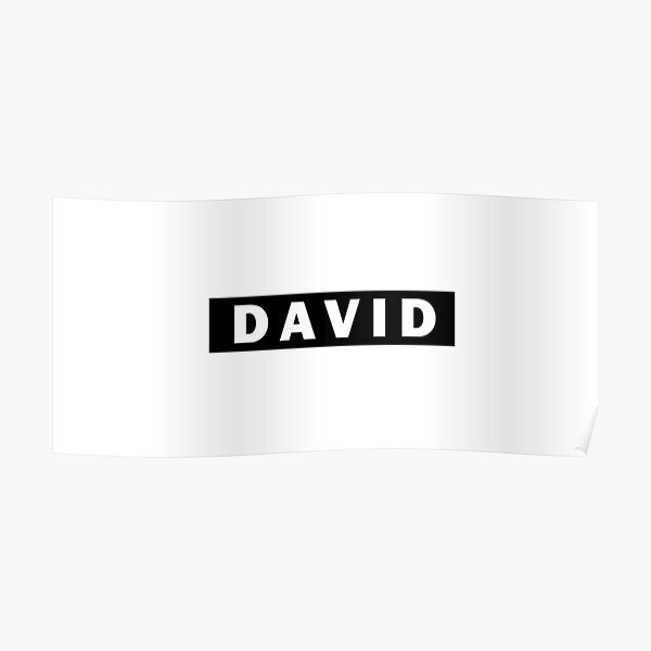 "David name" Poster for Sale by gmstockstudio | Redbubble