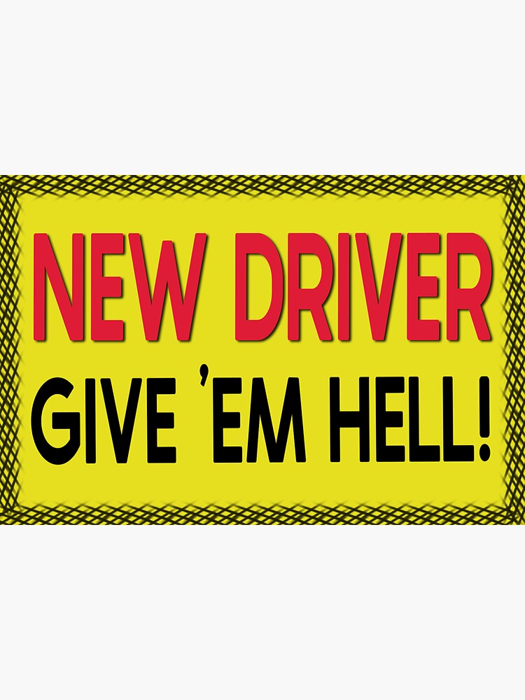"New Driver" Sticker for Sale by BlueberryHill | Redbubble