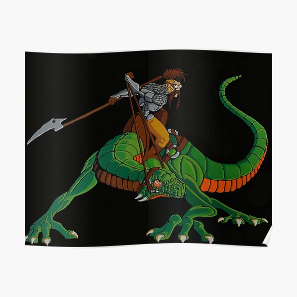 "Cyborg on Lizard" Poster for Sale by Darinpound | Redbubble